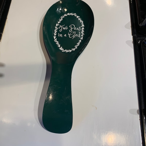 Personalized Spoon Rest - Monogram Spoon Holder - Mom / Grandma / Dad's ...