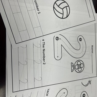 20 Number Tracing Worksheets, Traceable Numbers, Preschool Worksheets ...