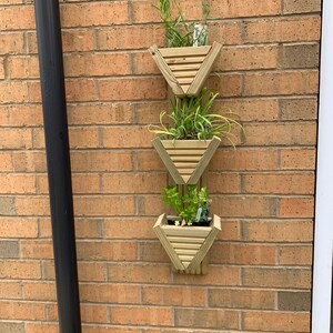 Wooden Garden Planter MIDI Wall/fence Hanging - Etsy UK