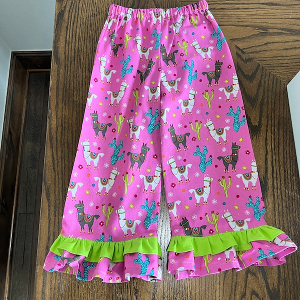 Ruffle Pants Pdf Sewing Pattern for Girls, Ruffle Pants Pattern for ...