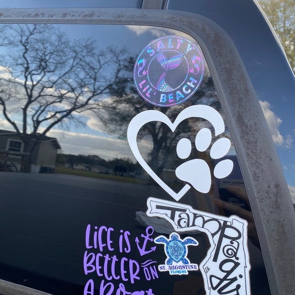 Life is Better on A Boat Vinyl Decal, Boat Life Sticker, Cooler Decal ...