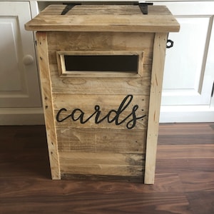 Handmade Rustic Letterbox for Weddings CUSTOMISABLE Wedding Letterbox ...