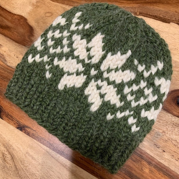 KNITTING PATTERN - the Snowflake Hat, Super Bulky Knit Hat Pattern - Etsy