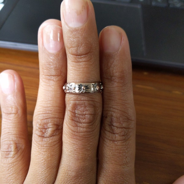 Custom Solarsystem Ring in Yellow Rose or White Gold 14k, Handmade ...