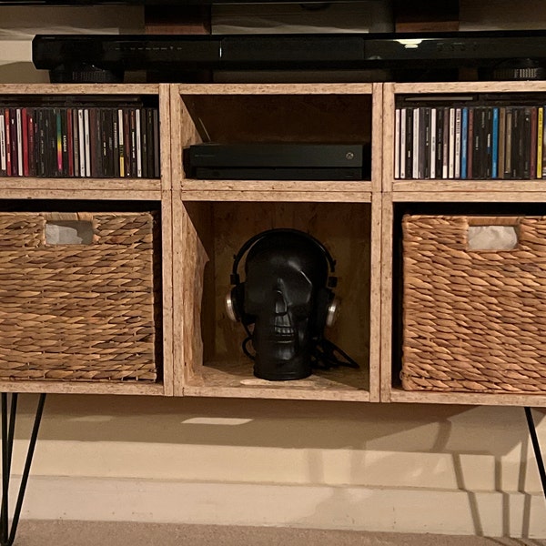 3 Pack 1/2 Width 12" Osb Record Crate - Etsy