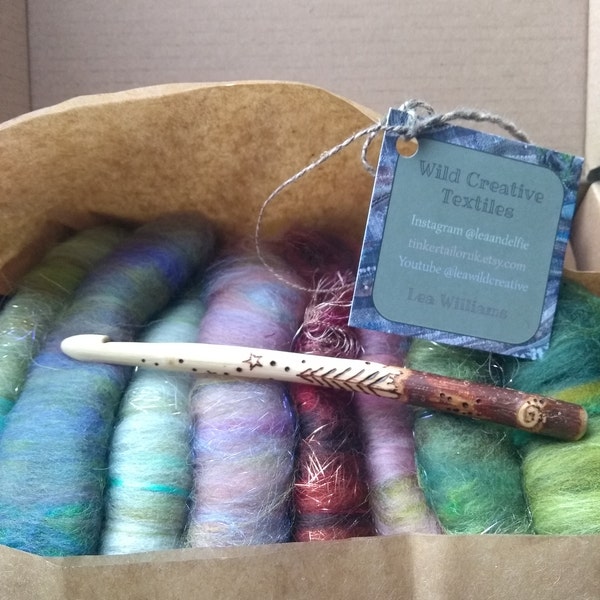 Rustic Rolags Hand Dyed Texture Spinning Fiber Fibre Rolag Roving ...