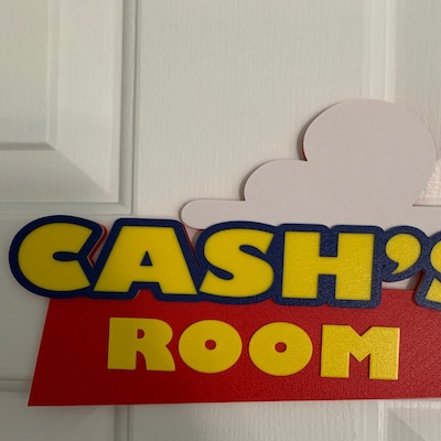 Toy Room Door Name Sign Custom Made 3D Printed Story Sign for a ...