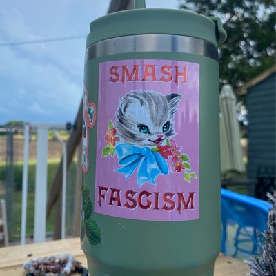 Cute Kitty the People United Will Never Be Defeated Sticker Socialist ...