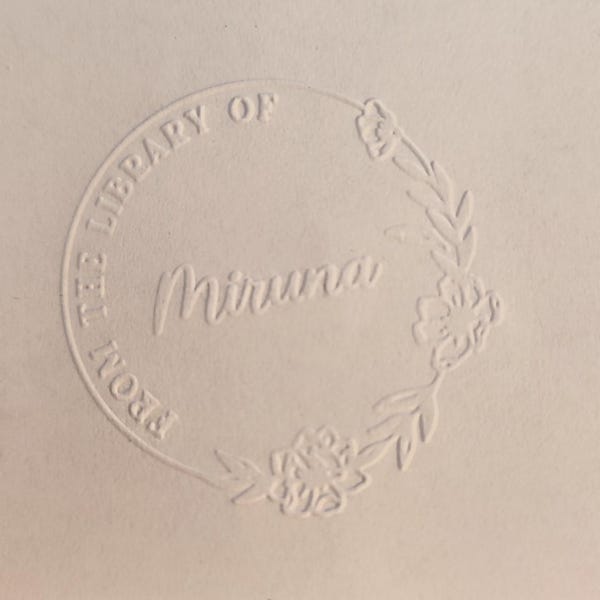 Personalized Book Embosser, Custom Embosser Design, Library Embosser ...