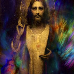 Digital Collage Sheet Jesus Collage ART INSTANT Digital - Etsy