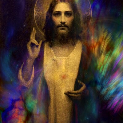 Digital Collage Sheet Jesus Collage ART INSTANT Digital - Etsy