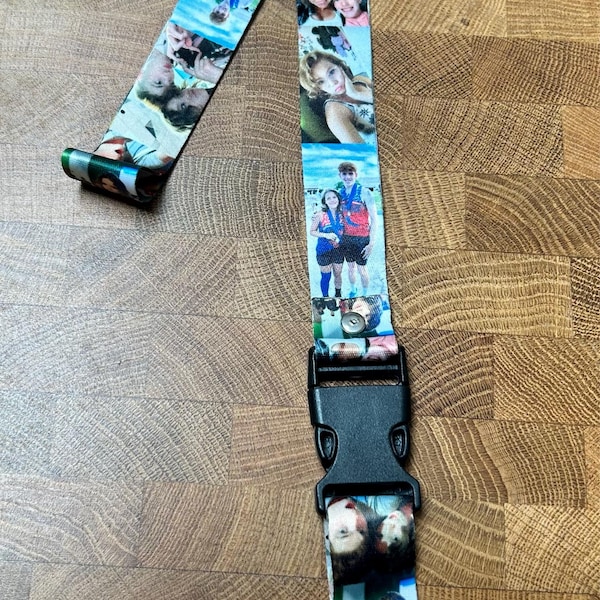 Custom Photo Lanyard, Collage Photo Lanyard, Personalized Neck Lanyard ...