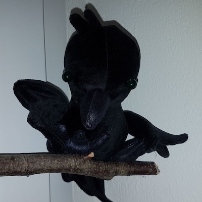 Raven Plush With Scarf & Witch Hat Sewing Pattern .pdf Tutorial Wizard ...