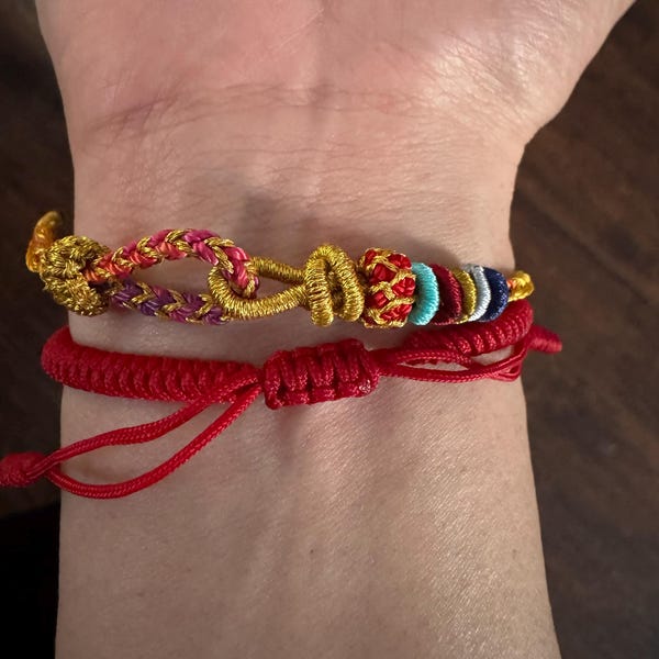 Chinese Jingshan Dragon Rope Woven Hand Rope - With 5 Dragon Blessings ...