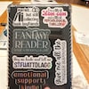 Fantasy Reader Magic and Dragons and Sht Waterproof Book Sticker ...