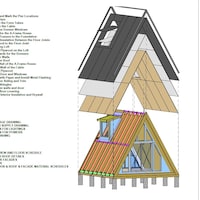 Modern Small Tiny House Blueprints, Pentagon Frame House Plan\ 12x23 ...