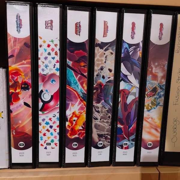 Scarlet & Violet (SV) Pokemon TCG: Binder Spines for Every Set Inc ...