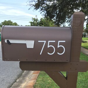 Custom Mailbox Address Numbers, Modern Door Numbers, Mailbox Decals ...