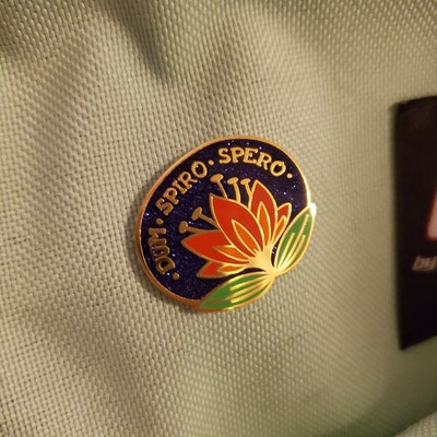Dum Spiro Spero While I Breathe I Hope Enamel Pin Latin Motto Lapel Pin ...