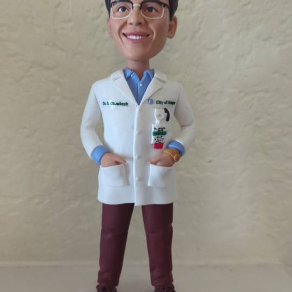 Handmade Custom Marry to Me Kiss Wedding Bobble Head Handmade Polymer ...