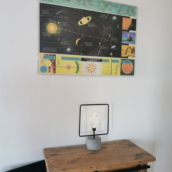 Vintage Poster of Solar System and Outer Space, Constellations of the ...
