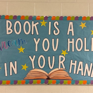Library Bulletin Board Reading Bulletin Board Spring Bulletin Board ...