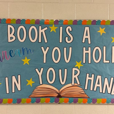 Library Bulletin Board Reading Bulletin Board Spring Bulletin Board ...
