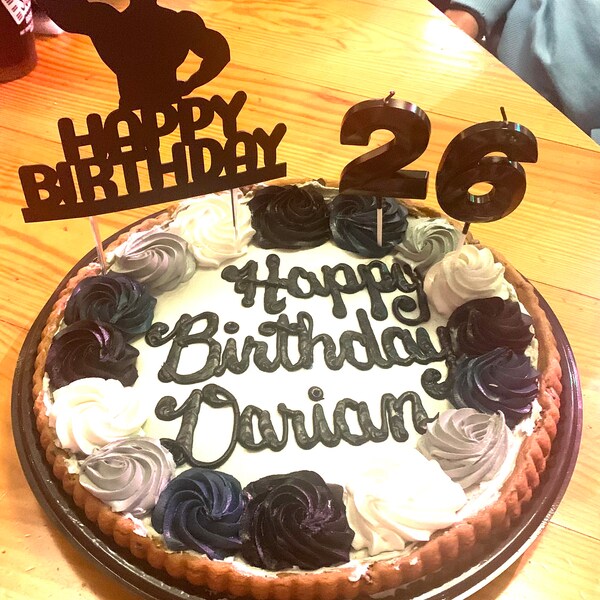 Body Builder Cake Topper, Body Building Cake Topper, Flexing Cake ...