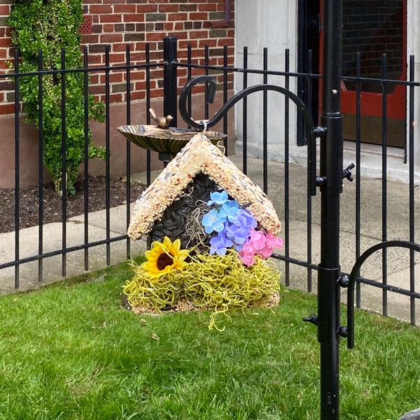 Edible Bird Home, Birdseed Birdhouse, Bird Seed House, Handmade Bird ...
