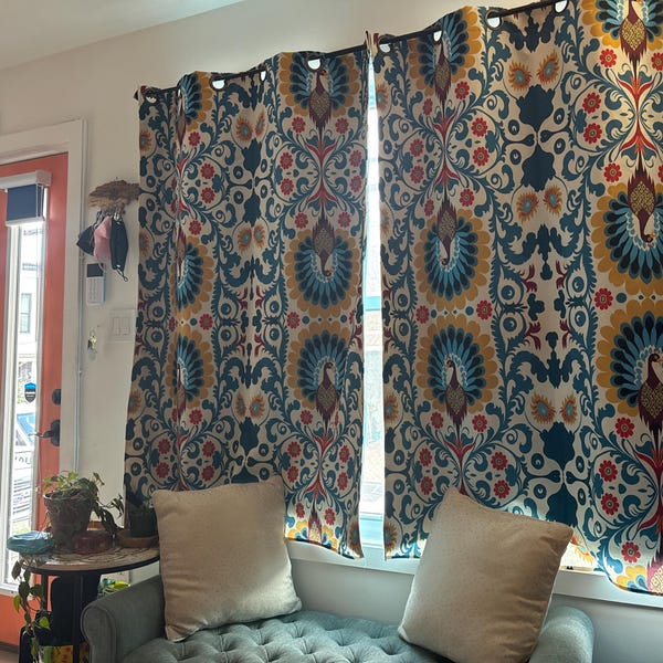 Stylish Design Colorful Window Curtain, Nordic Curtains, Modern ...