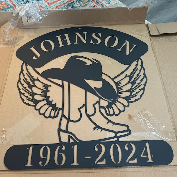 Custom Metal Name Sign, Family Name Metal Sign, Personalized Last Name ...