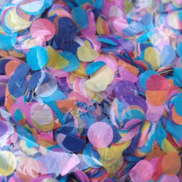 Confetti Mix Round Bio-degradable Paper Confetti Eco-friendly Colorful ...