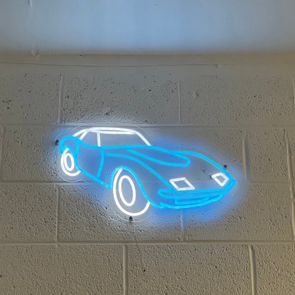 Car Neon Sign, Retro Car Led Light Sign, Custom Vintage Neon Light up ...