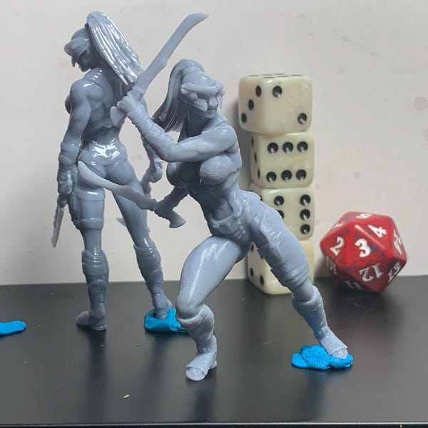 Human Female Priestess - 32mm - 75mm Scale Miniature - Hyborian Age D&D ...