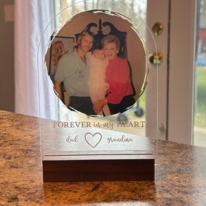 Personalized Memorial Gifts, Clear Acrylic Desktop Display, Loss of ...