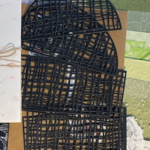 10 Pieces of Handmade Assorted Paper, Mesh, Crepe, Textured Paper, Junk ...