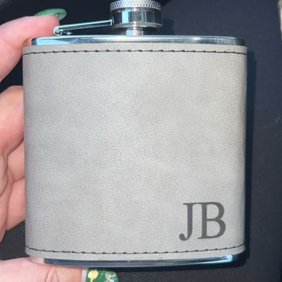 Personalized Flask for Men, Leather Flask, Flask Personalized, Flask ...