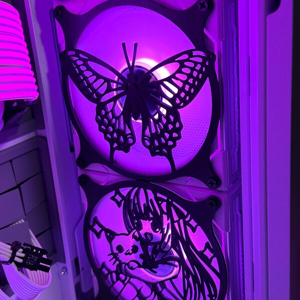 Dragon Gaming Computer Fan Shroud/ Grill /cover Custom 3D Printed 120mm ...