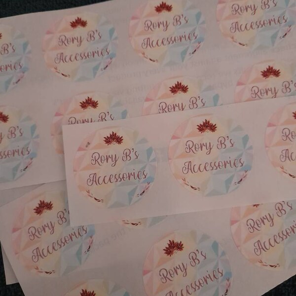 Custom Logo Stickers, Custom Text Stickers, Small Business Logo ...