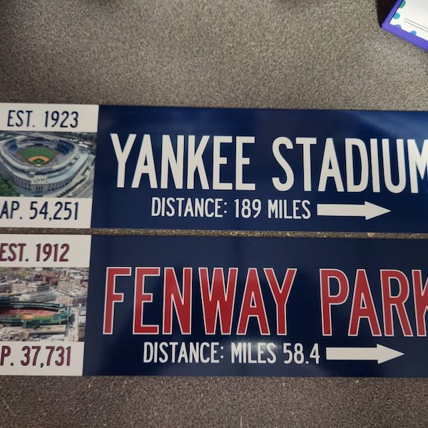Yankee Stadium Custom Street Sign for NY Yankees Fan, Personalize ...