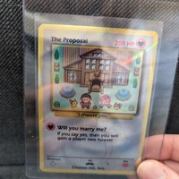 Pokemon Proposal Trading Card Anniversary Proposal Invitation Gift ...