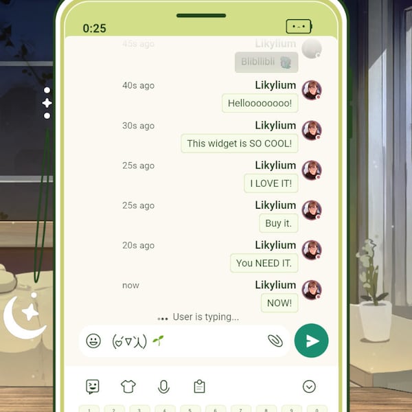 Messenger Chat Widget | Twitch Avatars | HORIZONTAL Included | Twitch ...