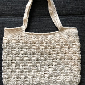 Basketweave Market Bag Crochet Pattern - Etsy