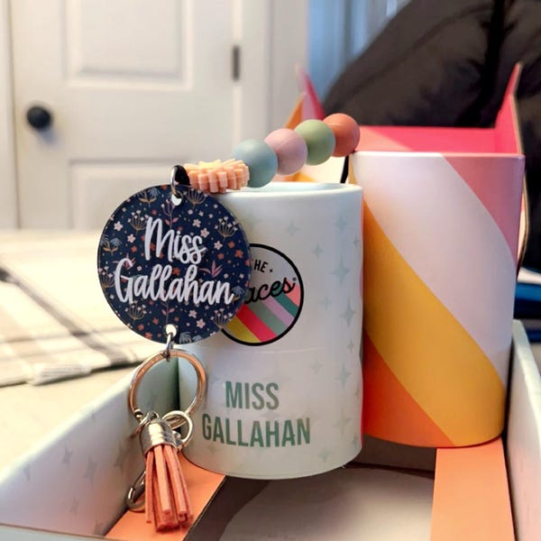 Fall Teacher Lanyard - Personalized Lanyard for Keys or ID Badge ...