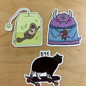 Gigantamax Meowth Sticker / Liquid Cat Sticker / Lucky Cat / - Etsy