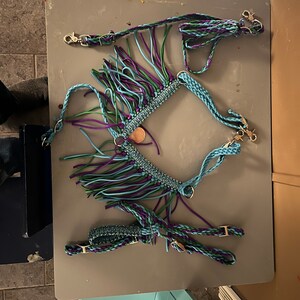 Bit Hobble Curb Strap Chinstrap Horse Tack Paracord Horse | Etsy