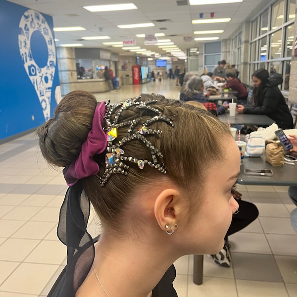 Ballroom Rhinestones Hairpiece. Dance Hair Accessories. Hair Jewelry ...