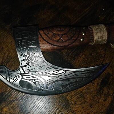 Beautiful Custom Handmade Viking Forged Axe, Collectibles Axe, Hatchet ...