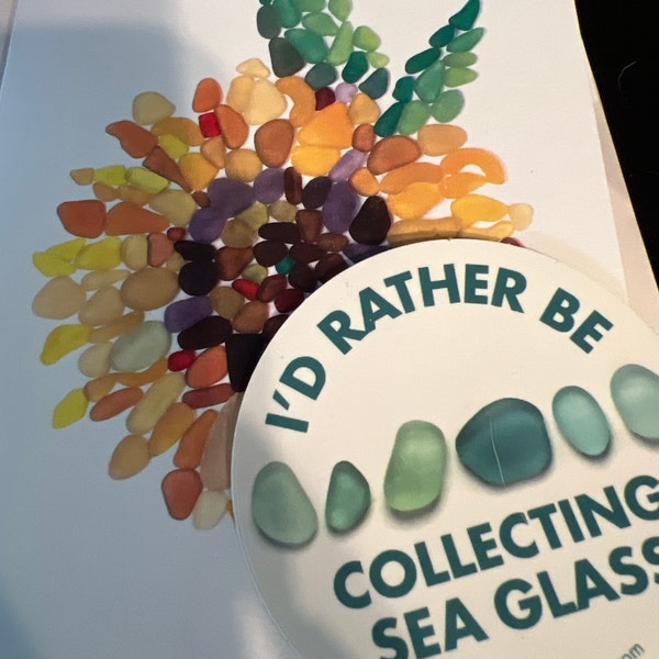 A Sea of Colors Poster - Color Chart of Sea and Beach Glass - Etsy