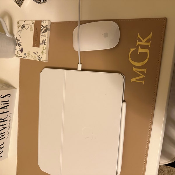 Leather Desk Mat | Custom Size Table Blotter | Premium Leather & Anti ...